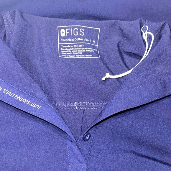 Figs | Tops | Figs Navy Blue Rafaela Relaxed Fit Scrub Top Large | Poshmark